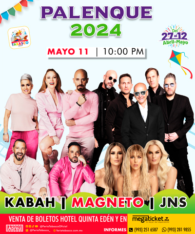Boletos | KABAH - MAGNETO - JNS / 11 DE MAYO | MEGATICKET.MX